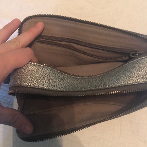 Frye | Bags | Luxury Fyre Brand Silver Purse Used Twice | Poshmark